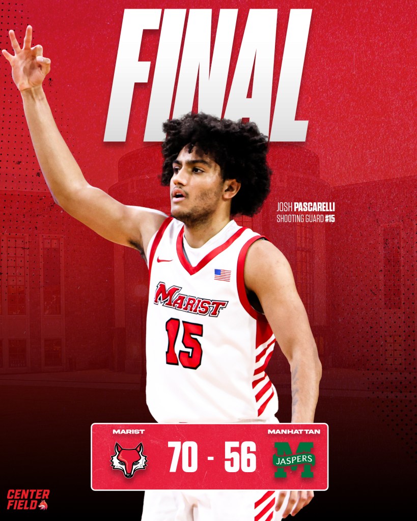 Men’s Basketball Dominates Manhattan for Third Straight Win - Center Field