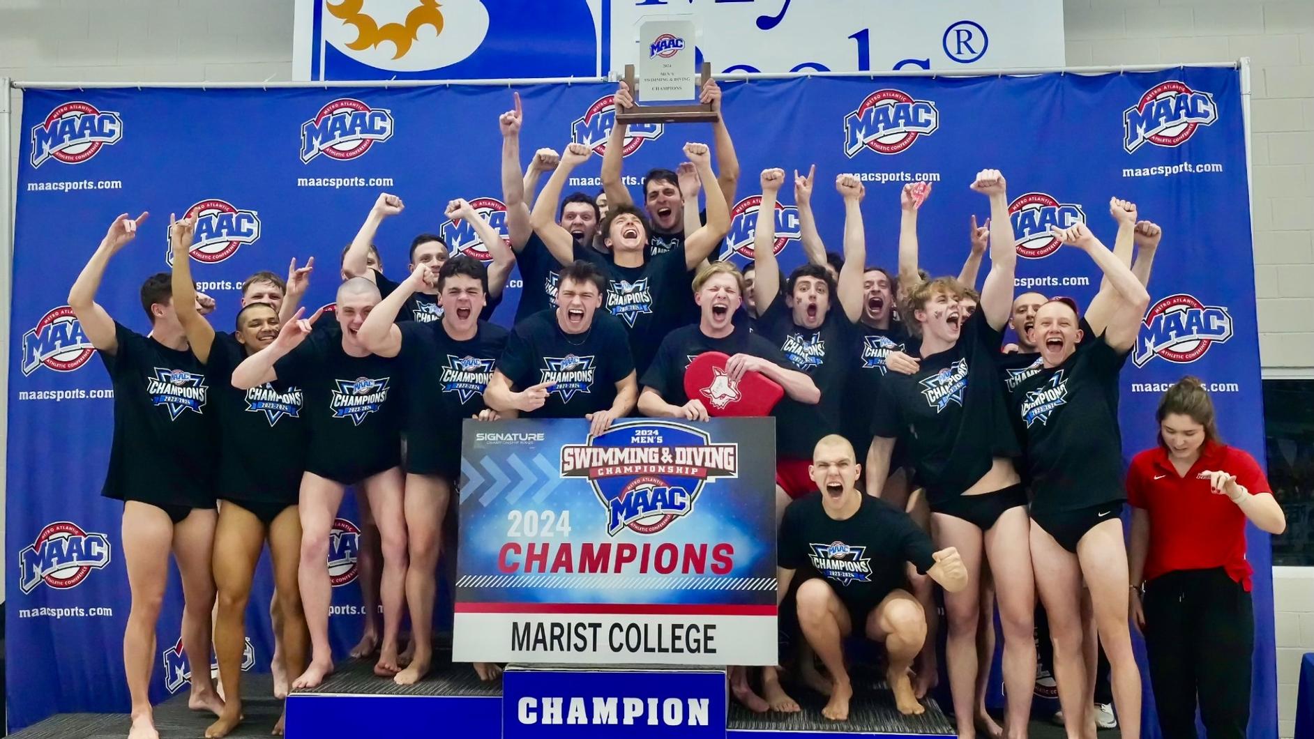 Men’s Swimming and Diving Wins MAAC Championship in Record-Breaking ...