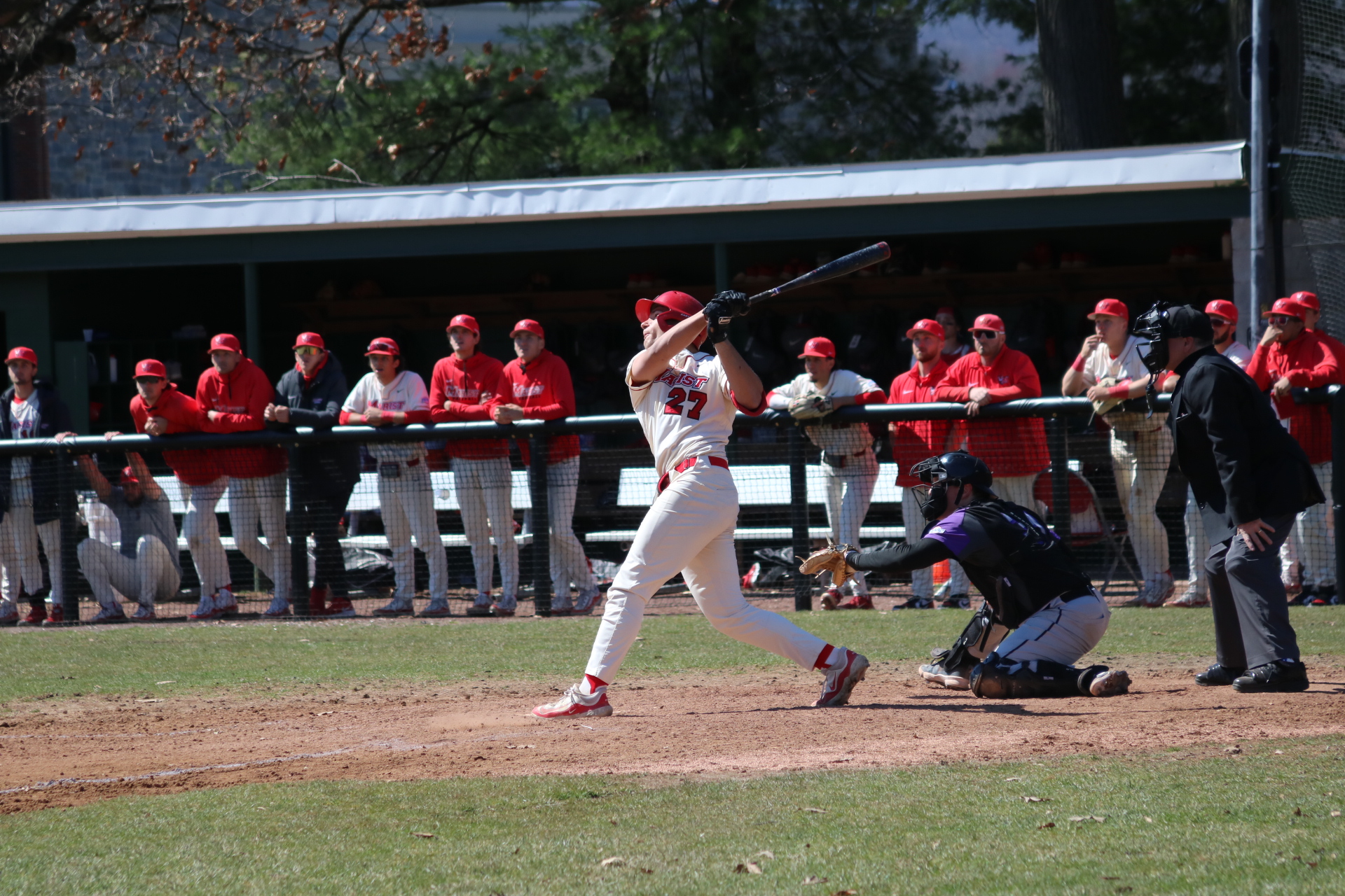Baseball Swept by Niagara in First Home Series - Center Field
